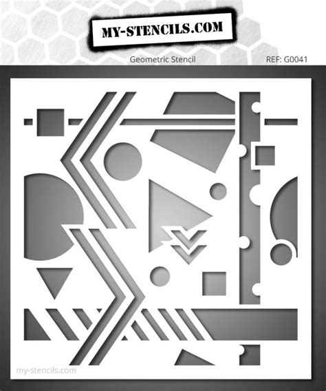 Geometric Patterns Stencil Abstract Graphic Design