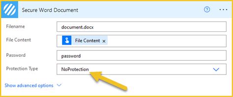Secure Microsoft Word Documents With Power Automate