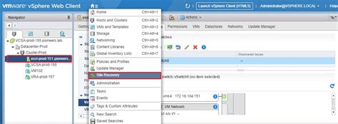 SRM Placeholder Datastores Mapping Network Pioneers