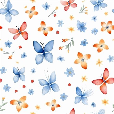 Premium Vector Flower Leaf Seamless Pattern Vector