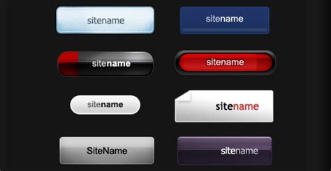 Web Buttons Photoshop