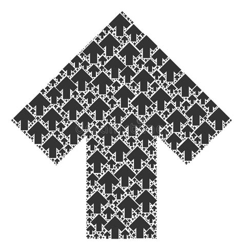 Arrow Up Recursion Collage Of Itself Items Stock Vector Illustration Of Abstraction Collage