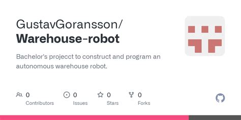 GitHub GustavGoransson Warehouse Robot Bachelor S Projecct To Construct And Program An