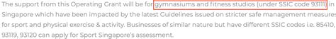 what is the singapore standard industrial classification ssic code