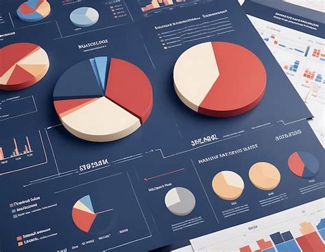 Annual Business Report With Graphs And Data Analysis Premium Ai Generated Image
