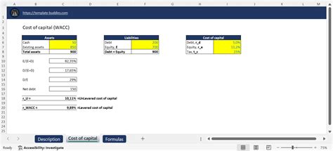 Calculate Wacc Template Buddies