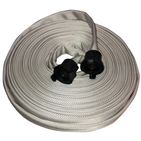 Hose Fire Layflat Rubber Lined Syntex 500 Extra White 25mm X 30m Forestry Fire Fighting