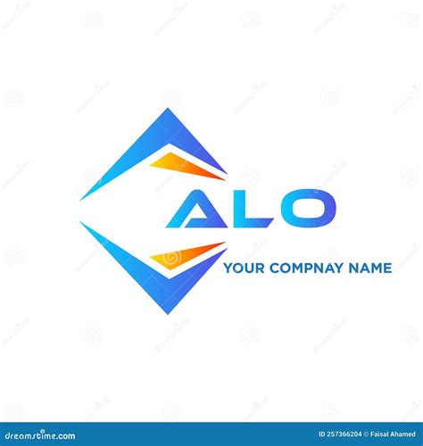 Alo Abstract Technology Logo Design On White Background Alo Creative
