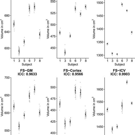 Visualization Of The Between And Within Person Variance Each Grey Dot Download Scientific