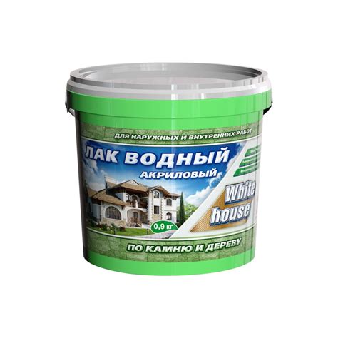 Водный лак по камню и дереву White House (орех; 0.9 кг) 14456 ...