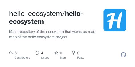 Github Helio Ecosystem Helio Ecosystem Main Repository Of The Ecosystem That Works As Road