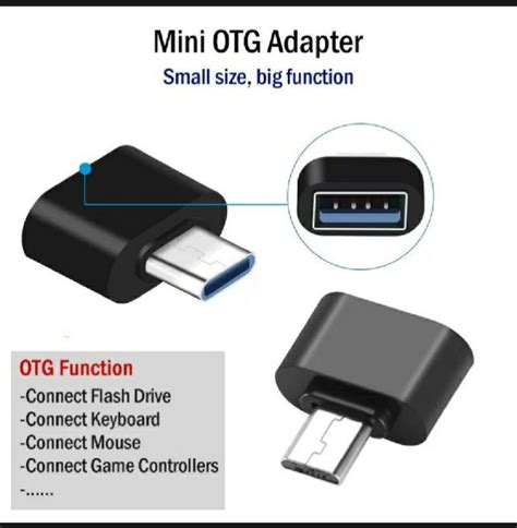 Converter Otg Mini Adapter Sambungan Data Kepala Micro Jual 3 Pcs Lazada Indonesia