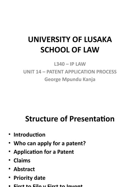Unit 14 Patent Application Process Pdf Patent Application Patent
