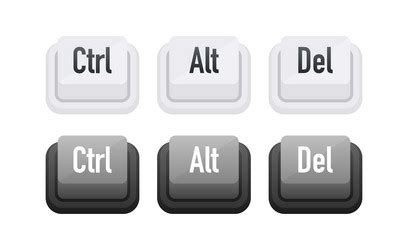 Ctrl Alt Delete Vector Images 45