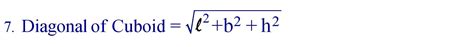 Cuboid Formula In English Formula In Maths