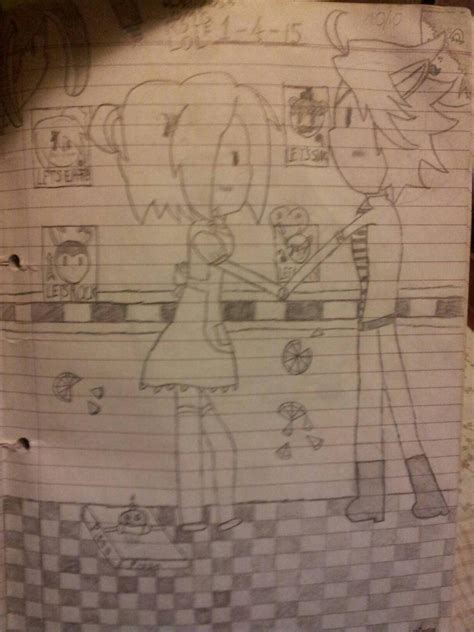 Fnaf Chica X Foxy By Loveydoveydrawer On Deviantart