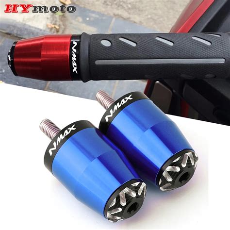 NMAX empuñaduras de manillar para motocicleta accesorios CNC tapón de extremo de manillar para