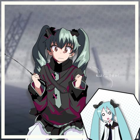 Montoya13 Anchovy Girls Und Panzer Batsu Miku Hatsune Miku Girls Und Panzer Vocaloid