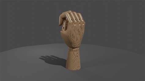 Riley Wood Wooden Hand Model