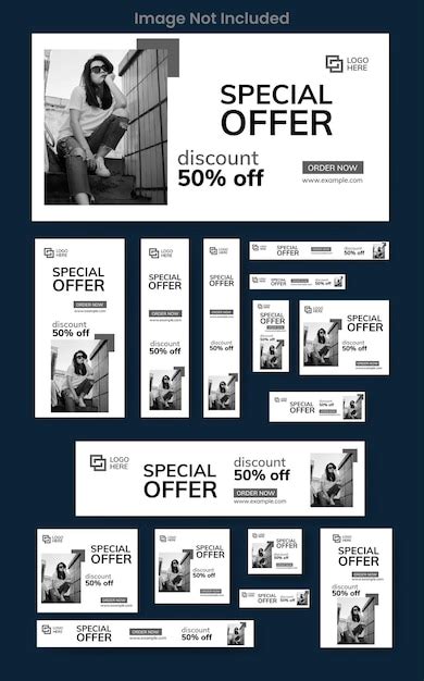 Premium Vector Fashion Web Banner Layout Set Backdrop And Mobile Banner Ad Template Set