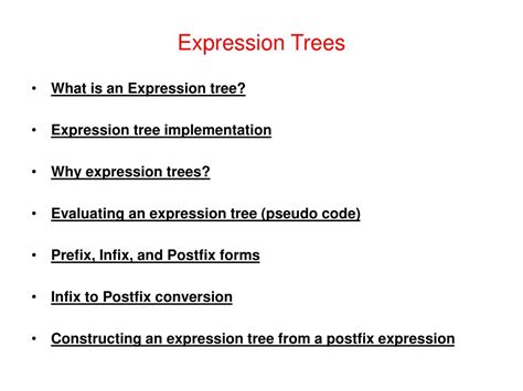 Ppt Expression Trees Powerpoint Presentation Free Download Id393772