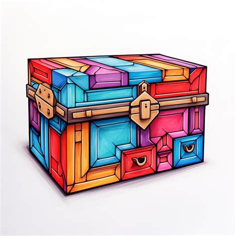 Premium Ai Image A Game Assets Chest Wood A And Metal Box