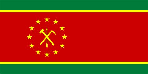 Flag Of The Democratic Peoples Republic Of Circassiaadygea Vexillology