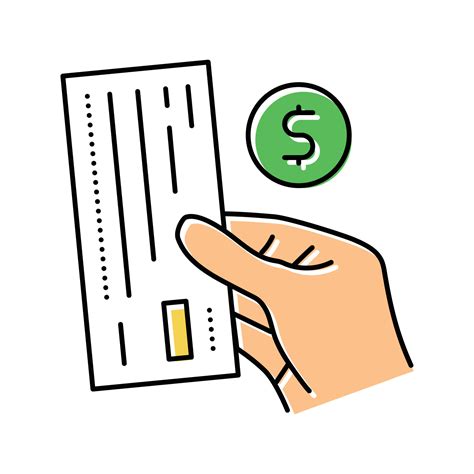 Check Payment Color Icon Vector Illustration 21141973 Vector Art At