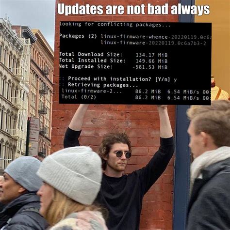 Guys Update Your Linux Firmware Package Read News From Arch R Linuxmemes