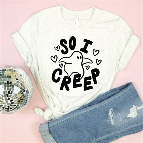So I Creep Ghost Adult Unisex Tee Etsy