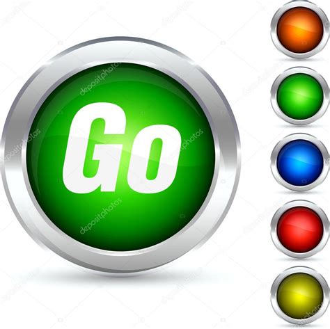Go Button Stock Vector Maxborovkov