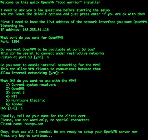 Hướng Dẫn Cài đặt Openvpn Server đơn Giản Nhanh Chóng Học Vps