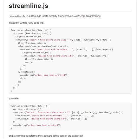 Betting On Nodejs And Streamline For Developer Productivity