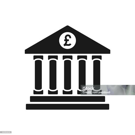 銀行向量圖標銀行符號英鎊銀行向量圖形及更多一個物體圖片 一個物體 乾淨 儲蓄 Istock
