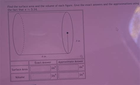 Solved Find The Surface Area And The Volume Of Each Figure Chegg