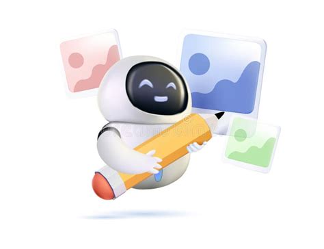 Generate AI Designer 3D Concept Artificial Intelligence Icon Machine