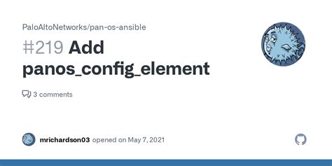 Add Panosconfigelement · Issue 219 · Paloaltonetworkspan Os Ansible