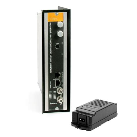 Single HDMI Modulator Encoder COFDM QAM Alim V Televes