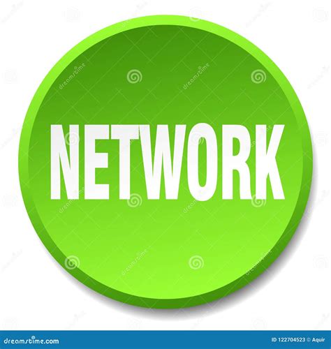 Network Button Stock Vector Illustration Of Threedimensional 122704523