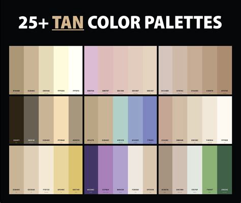 25 Best Tan Color Palettes With Names And Hex Codes