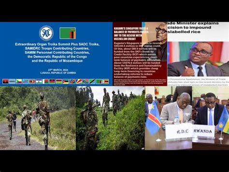 Imyanzuro Y Inama Ya SADC ILusaka Zambia Imirwano Kibumba Nyiragongo