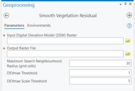 SmoothVegetationResidual Fails To Open In ArcPro Toolbox Issue Opengeos WhiteboxTools