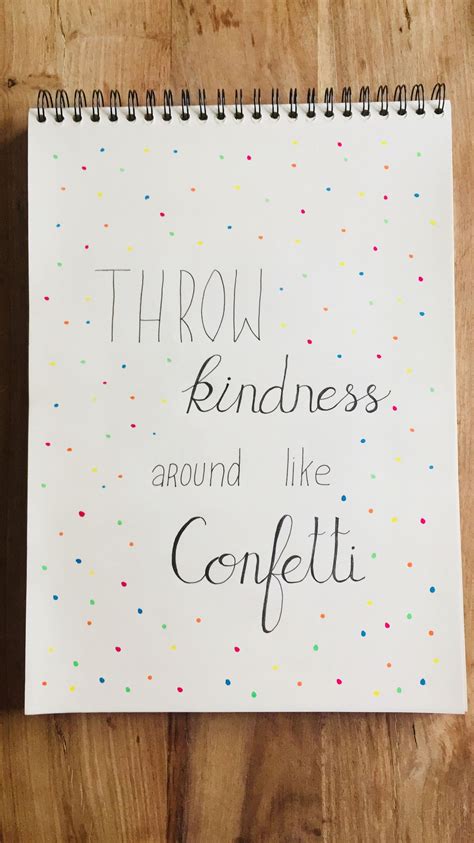 Throw Kindness Around Like Confetti Poster