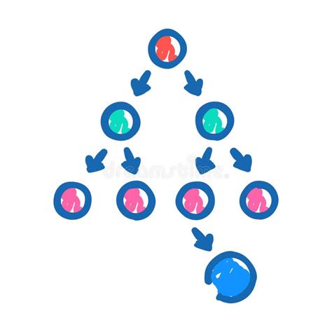 Breadth First Search Bfs Icon Doodle Illustration Stock Vector