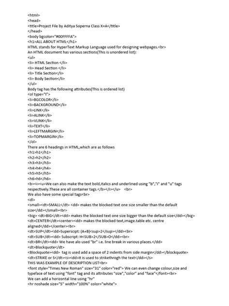 Project Code Pdf Html Html Element Project Code Pdf Html Html Element