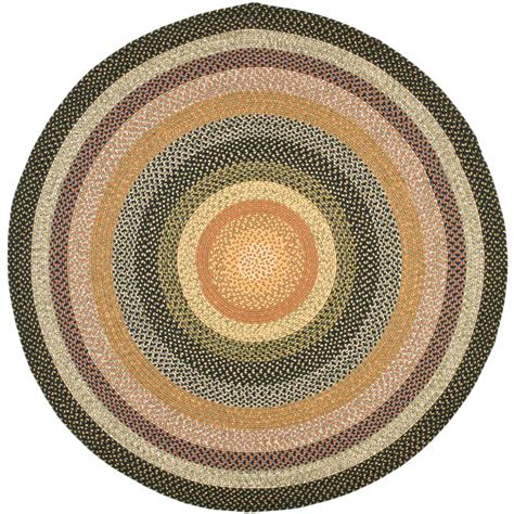 Safavieh Braided Multi 4 Ft X 4 Ft Round Area Rug BRD308A 4R The