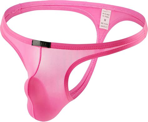 Amazon セクシー Tバック Gストリング メンズアンダーウェア メッシュ 通気性 ローウエスト アイスシルク ビッグトランク T