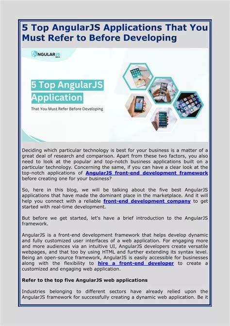 ppt 5 top angularjs applications that you must refer to before