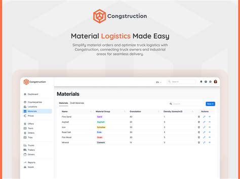 Congstruction Simplify Material Logistics By Zeroone On Dribbble