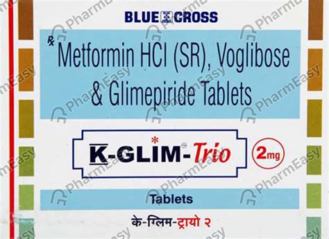 K Glim Trio 2mg Strip Of 15 Tablets Uses Side Effects Price And Dosage